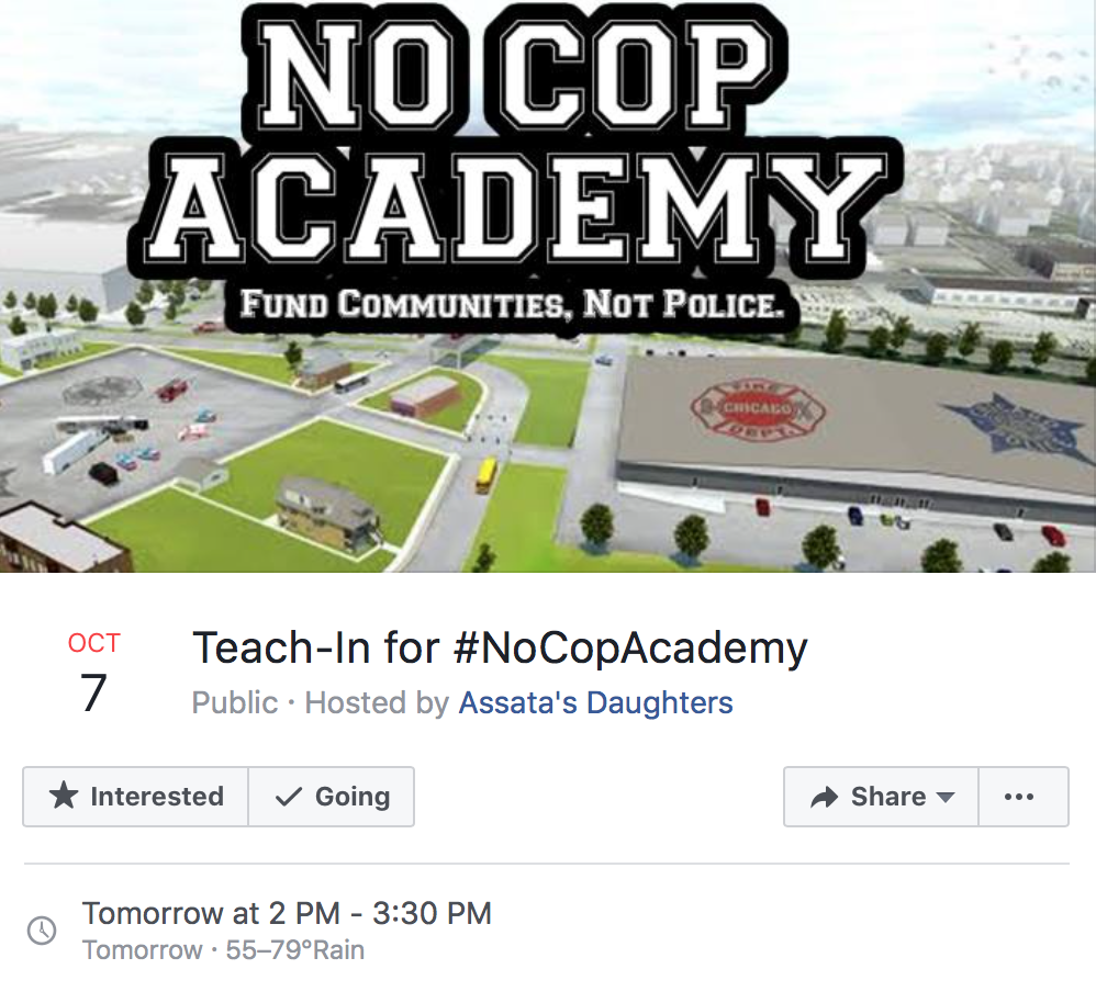 #NoCopAcademy Teach-in! – No Cop Academy