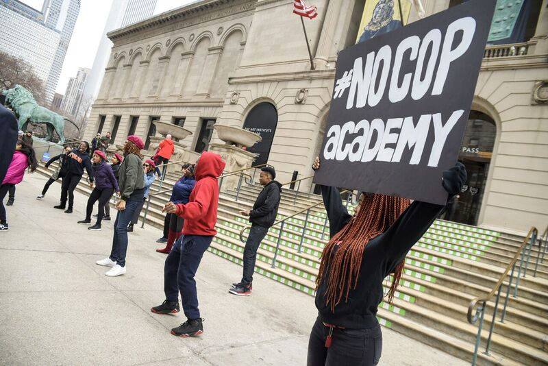 Flashmob photo – No Cop Academy