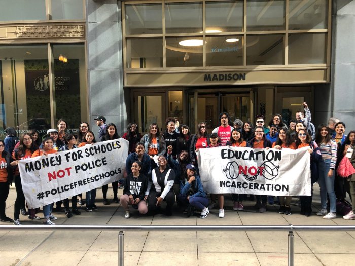 We want #PoliceFreeSchools. – No Cop Academy