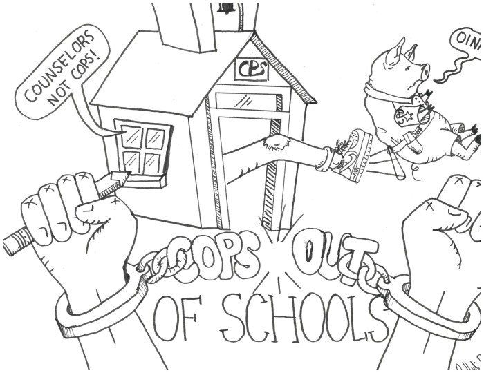 We want #PoliceFreeSchools. – No Cop Academy